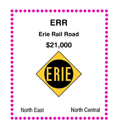 Camelot Games. Rail Baron Map